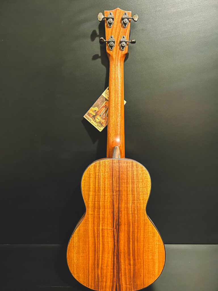 Mele Deluxe Curly Koa Tenor with Abalone Shell Inlay – Mele Ukulele ...